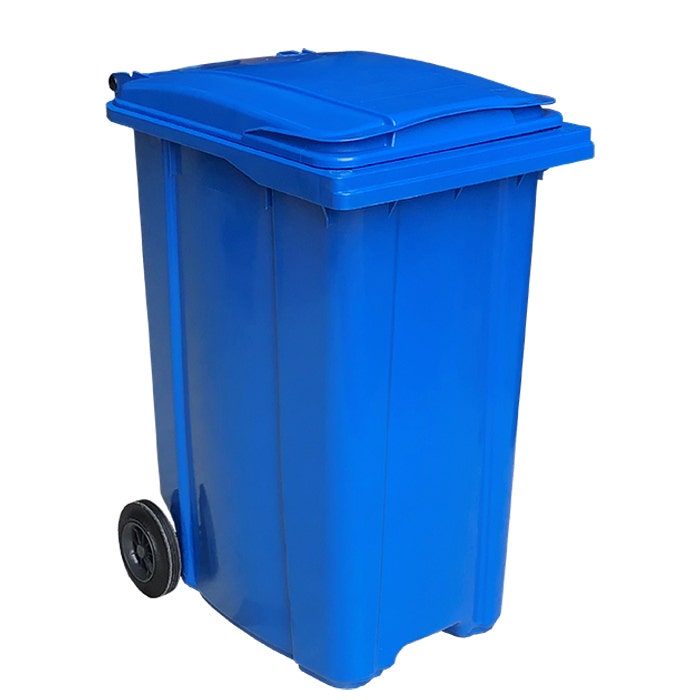 Afvalcontainer 240 liter blauw papier/karton - Binqer.nl